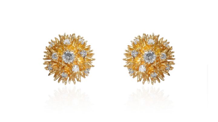 Mrs. riccio earrings with solitaire diamonds - Jewelry DAVERIO1933
